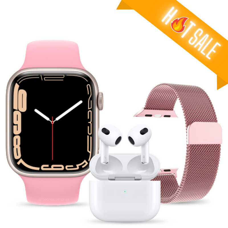 ¡OFERTA! Smartwatch 9 Pro + Correa Metálica + Pods Ultimate