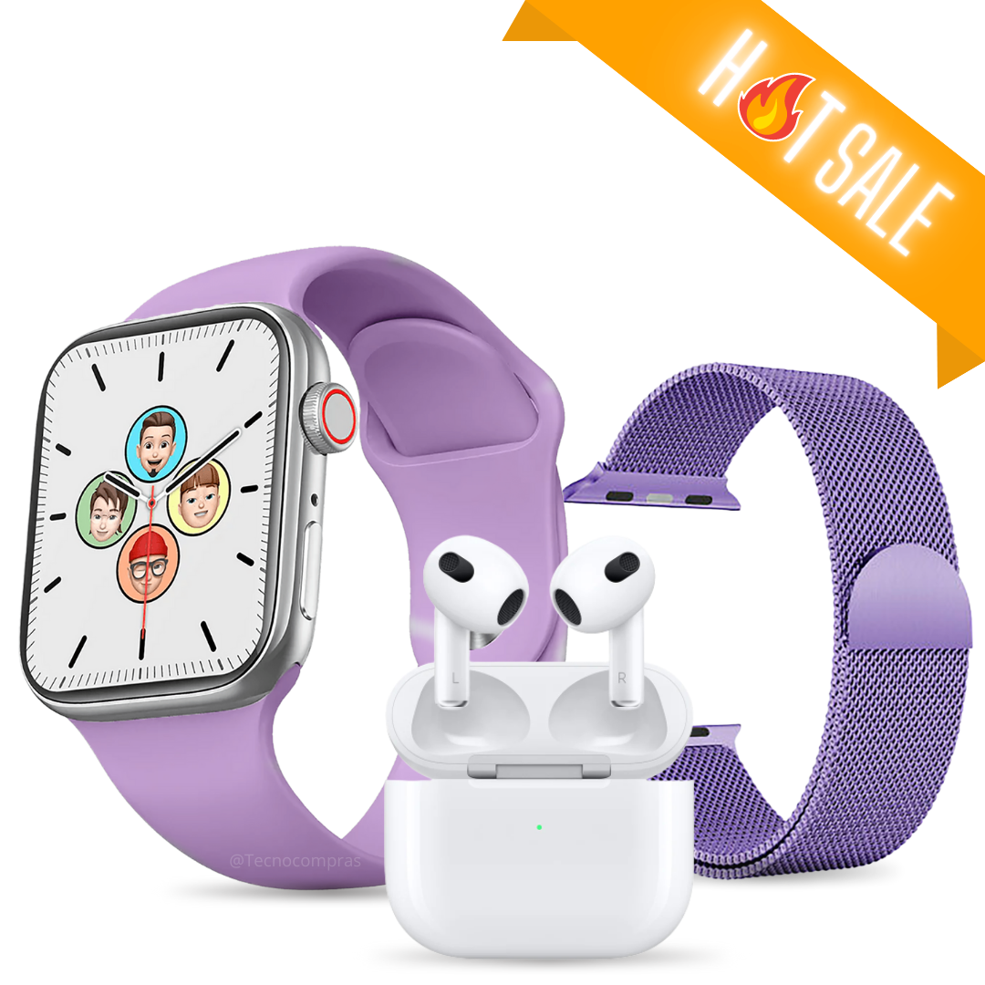 ¡OFERTA! Smartwatch 9 Pro + Correa Metálica + Pods Ultimate